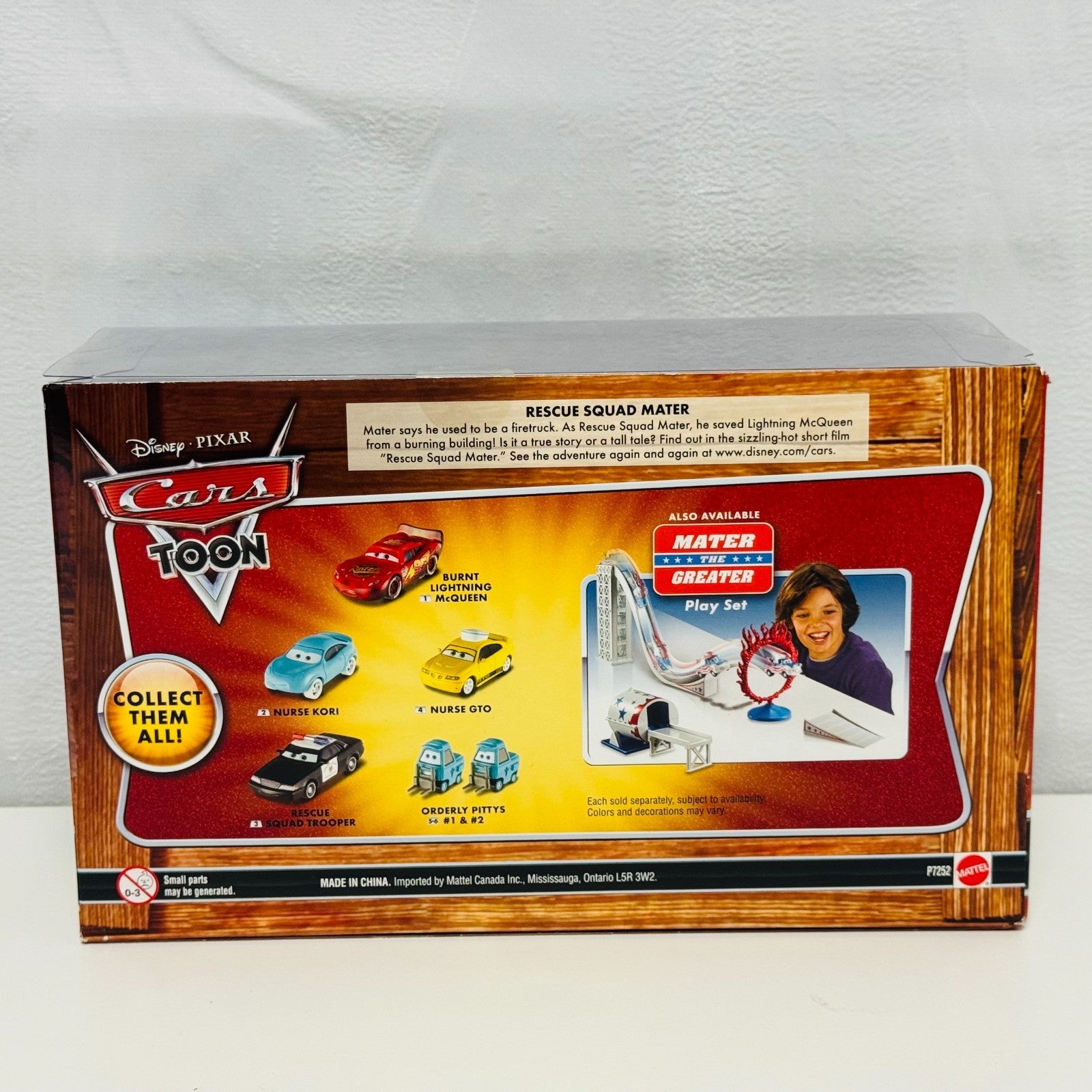 Disney Pixar Cars - RESCUE SQUAD MATER 4-PK NURSE MIA TIA DR MATER 1:5 ...