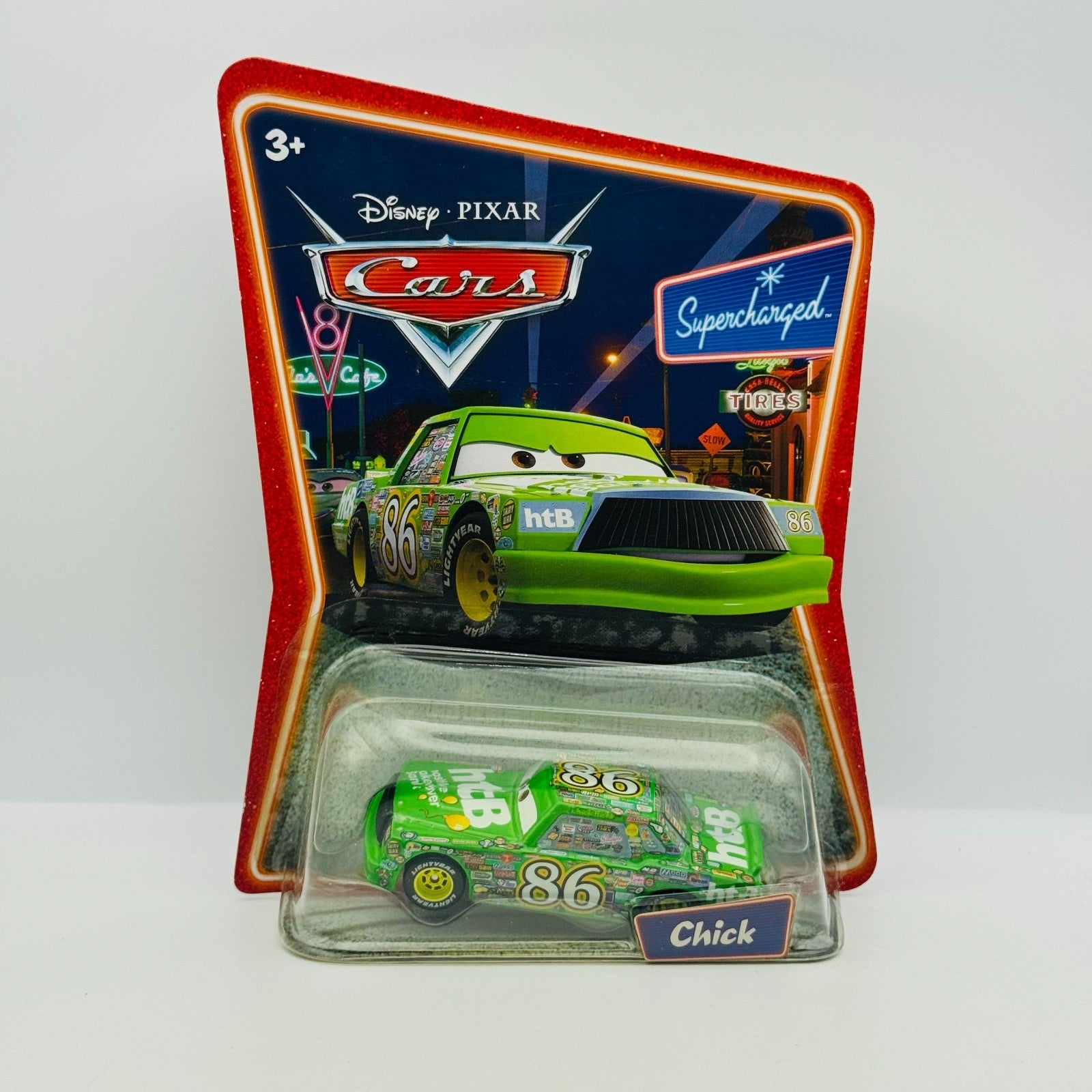 Disney Pixar Cars - CHICK HICKS Supercharged 2007 - 1:55 Diecast ...
