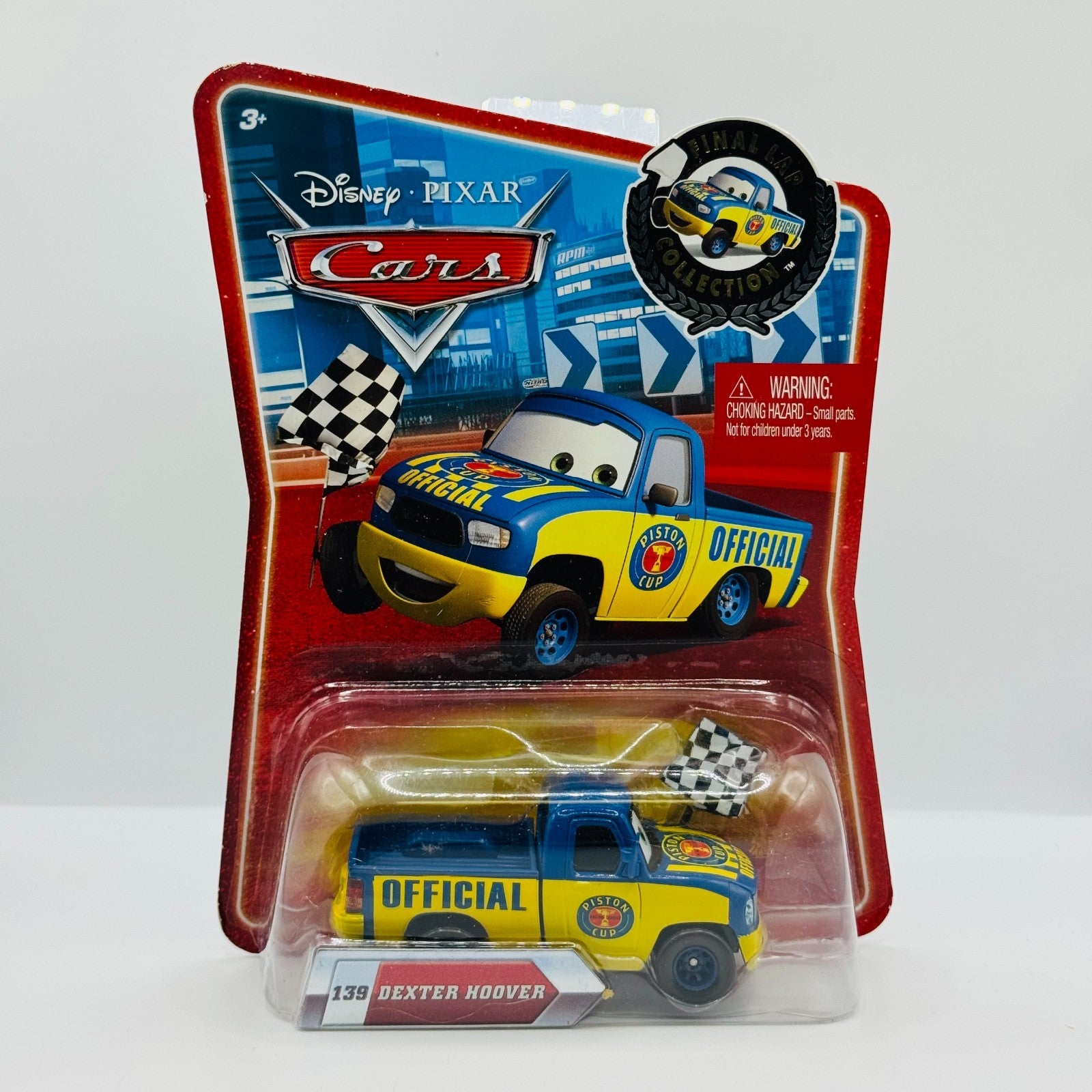 Disney Pixar Cars DEXTER HOOVER WITH CHECKERED FLAG Final Lap 2010 1:5 ...