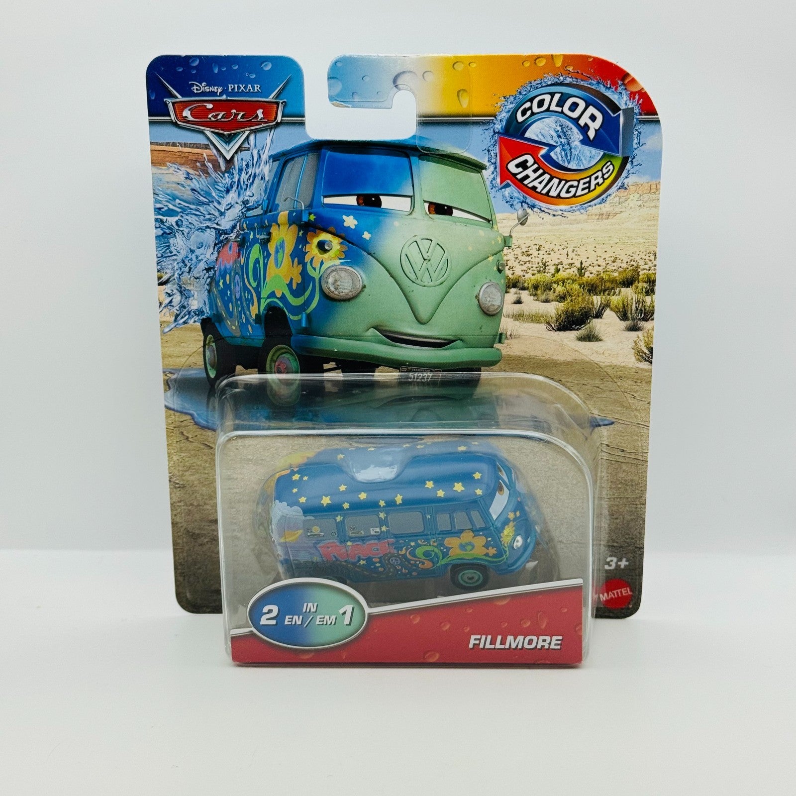 Disney Pixar Cars - COLOR CHANGERS FILLMORE Blue to Green- 1:55 Scale ...